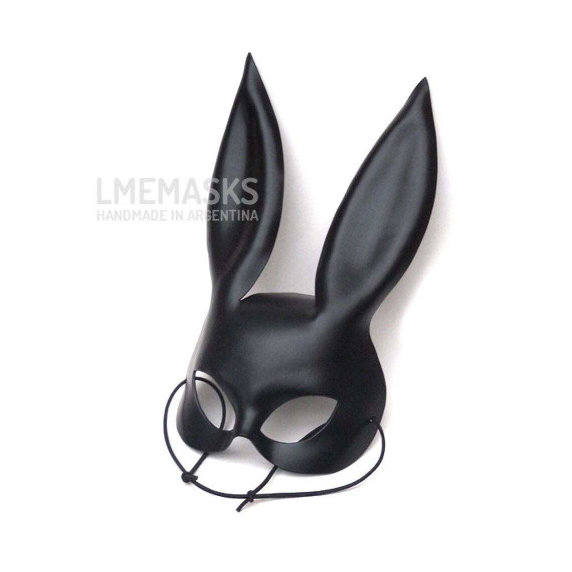 Black Bunny Rabbit Leather Mask Halloween Masquerade Erotic | Etsy