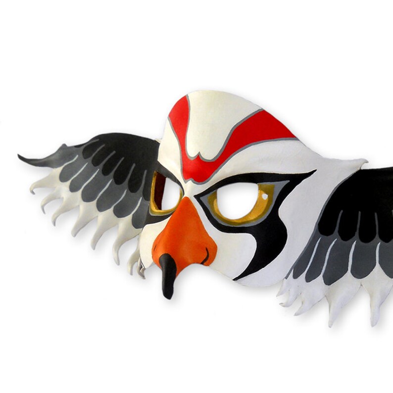 Kestrel Bird Leather Mask Halloween Animal Falcon Hawk Birds | Etsy
