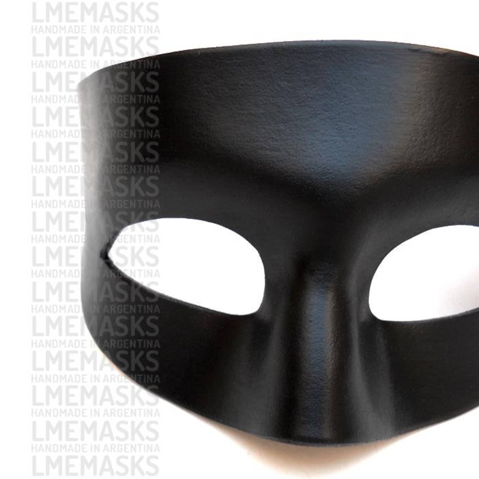 Pirate Black Leather Mask Dread Roberts Lone Ranger Domino | Etsy