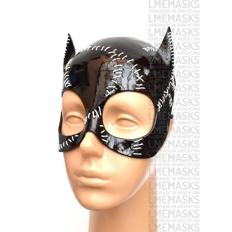 Catwoman Mask Batman Returns Michelle Pfeiffer Leather Masks | Etsy