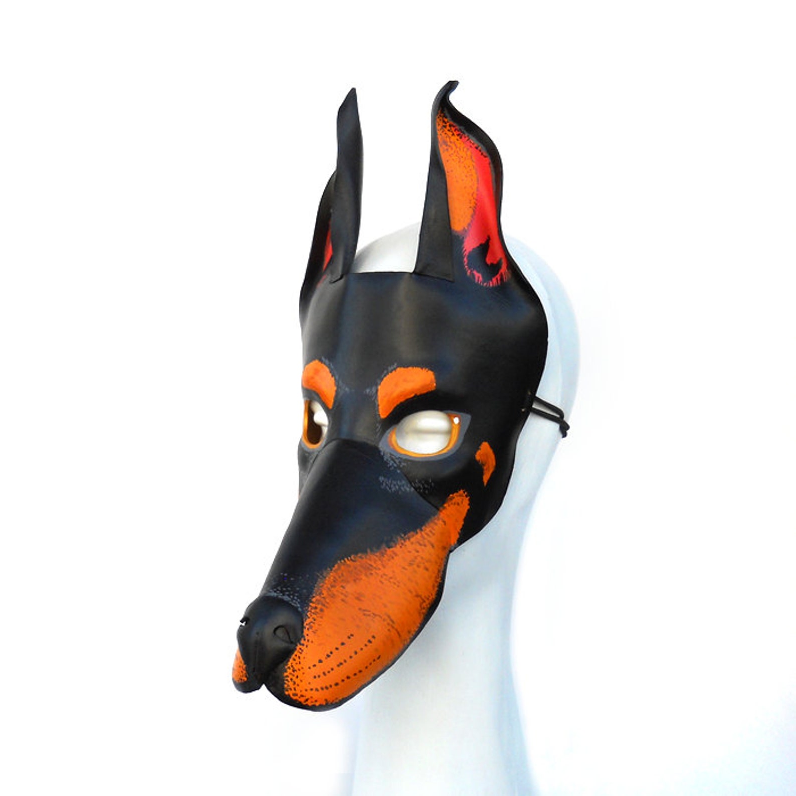 Doberman Dog Mask Halloween Costume Leather Masks Pet Animal | Etsy