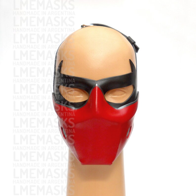 Robin Jason Todd Red Hood Leather Mask Outlaws 26 Cosplay | Etsy