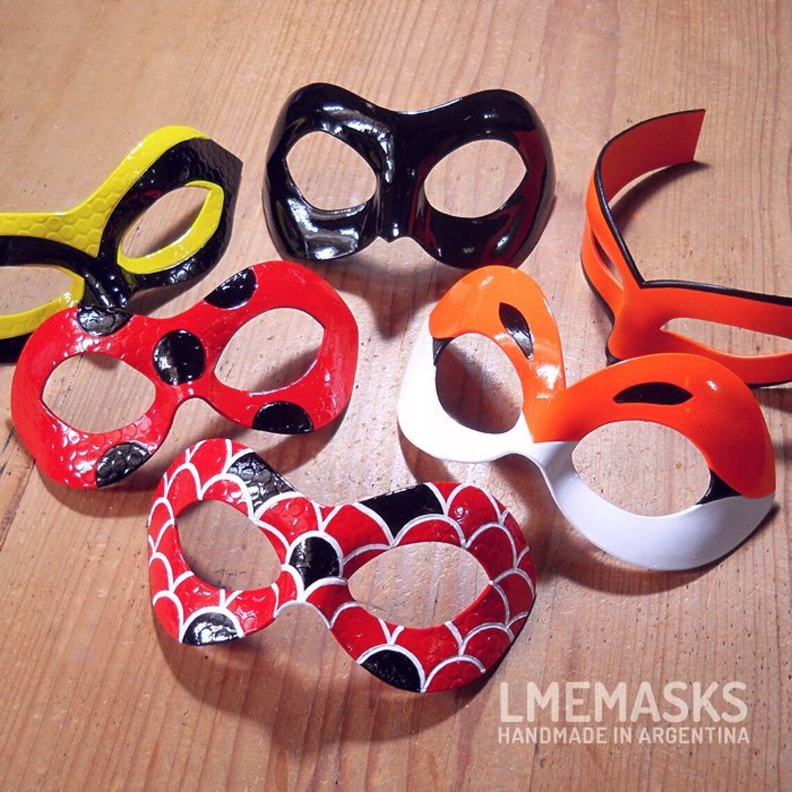 Rena Rouge Leather Mask Miraculous Ladybug Cosplay Domino | Etsy