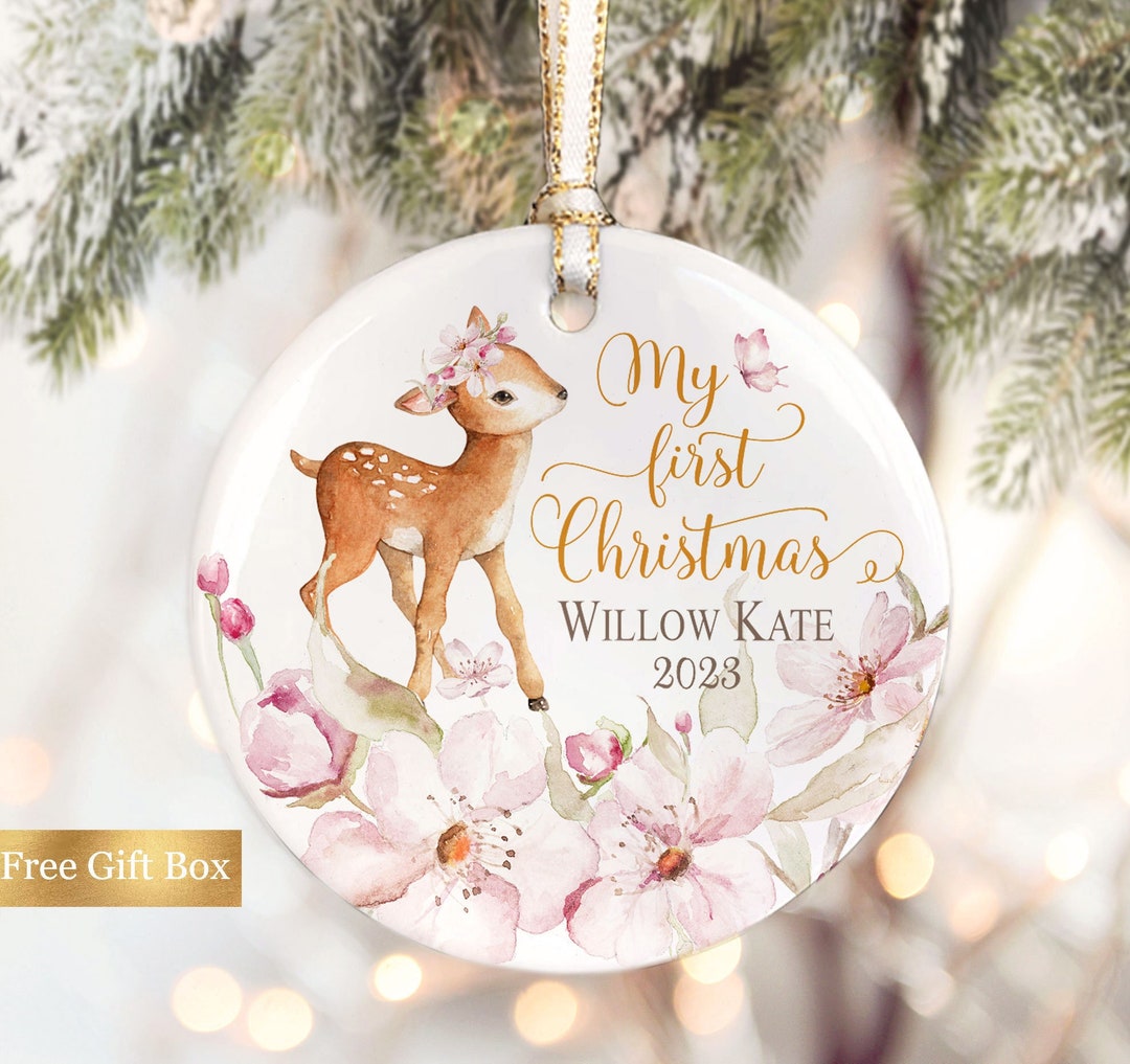 Baby's First Christmas Ornament - My First Christmas - New Baby Gift ...
