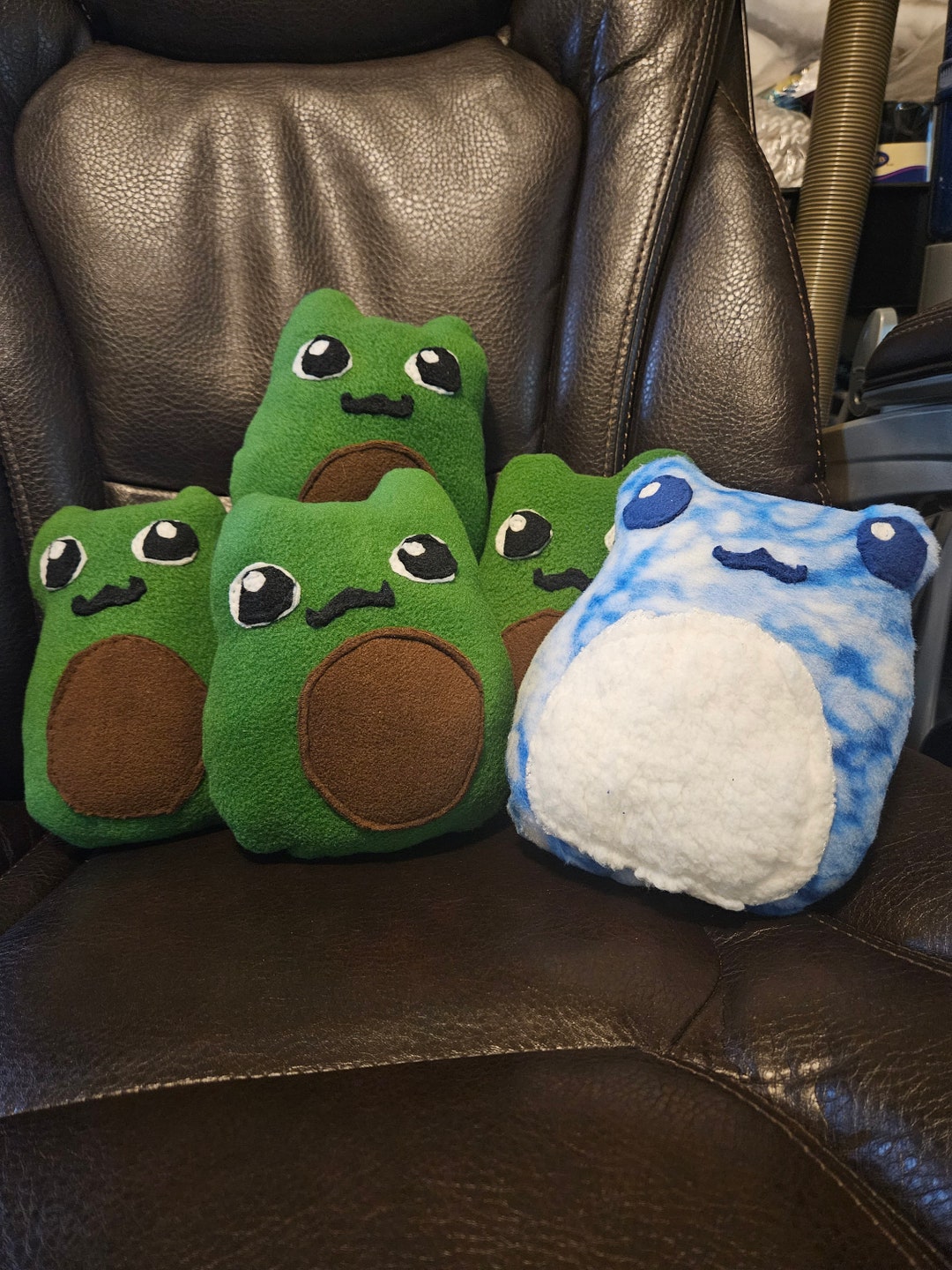 Avocado Cat and Water Frog Plush - Etsy