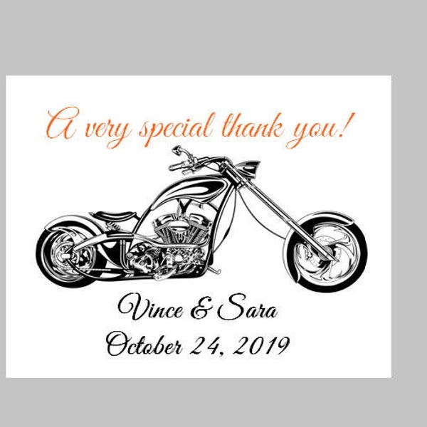 Harley Davidson Thank You Card - Etsy