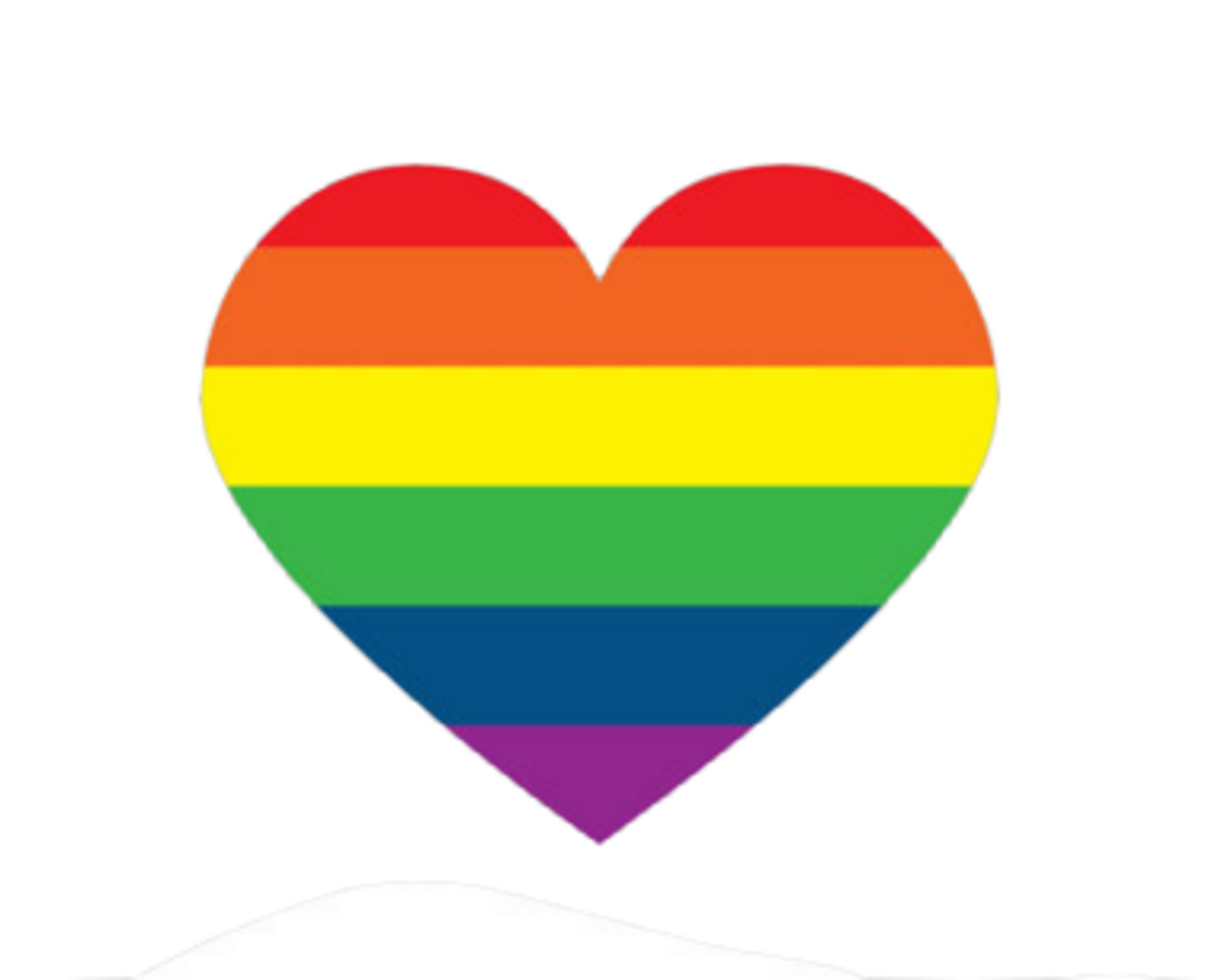 30 LGBT LGBTQ Heart Shaped Stickers Envelope Seals Labels - Etsy