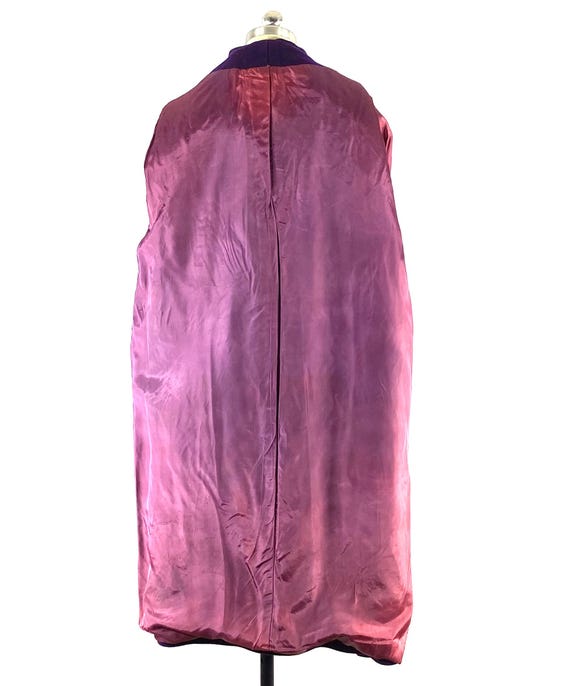 1950s wool overcoat - large - 1950s purple wool coat … - Gem