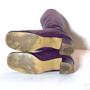 1960s Purple Go Go Boots - Size 6.5 - 1960s Mod Boots - 1960s Go Go ...