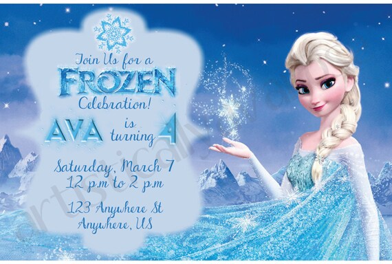 Frozen Them Invitations