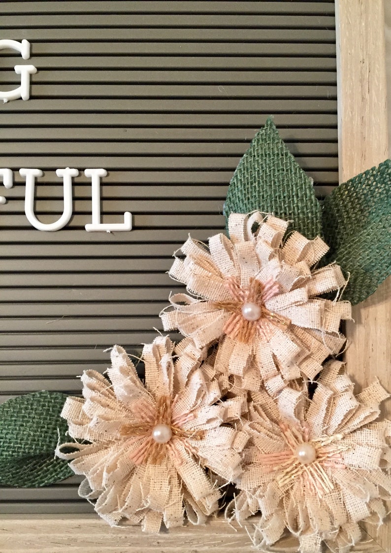 Peach Burlap Flower Set of 15 Farmhouse decor peach home - Etsy Polska