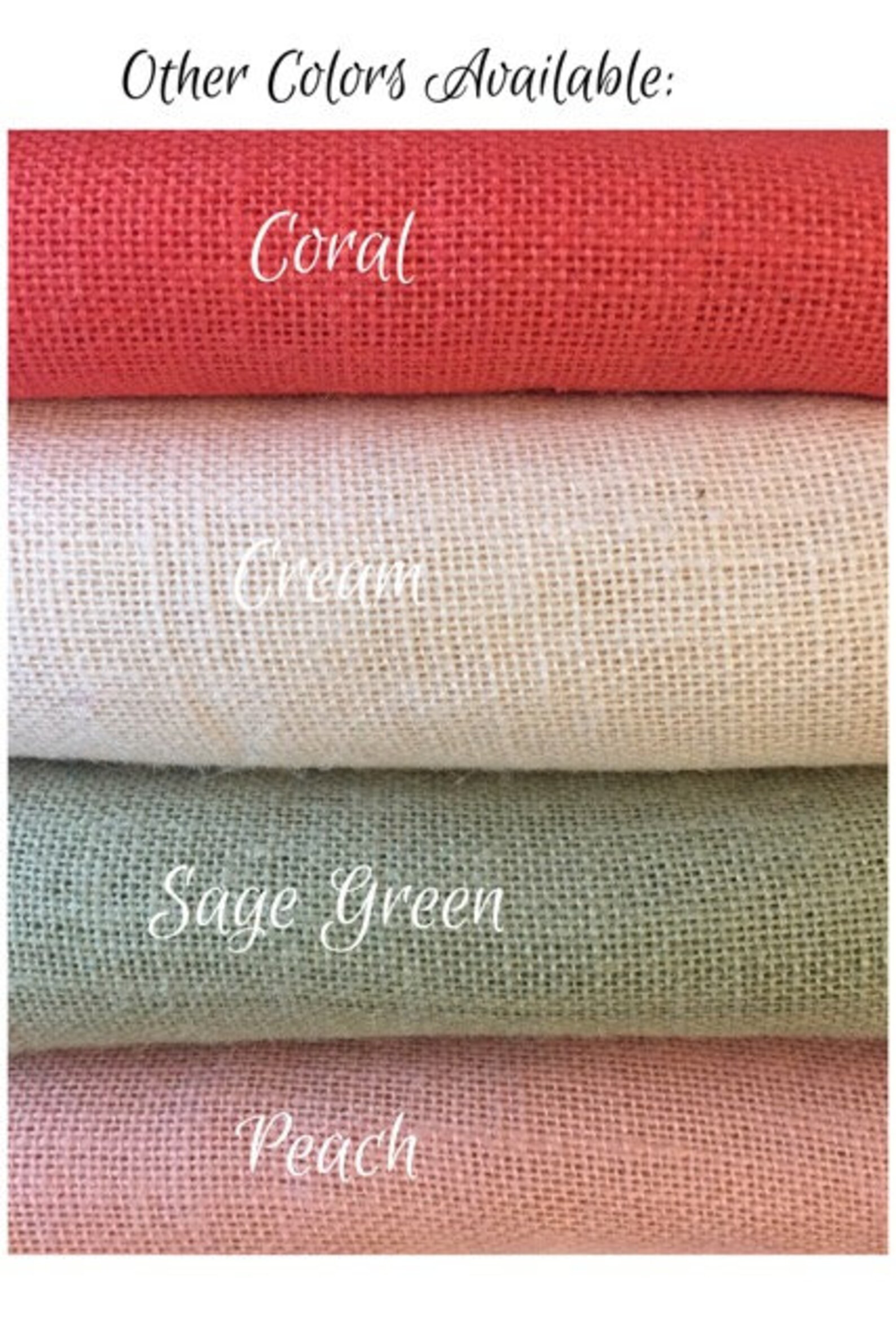 Pink Burlap Flower Set of 7 Baby Shower Pink Wedding | Etsy