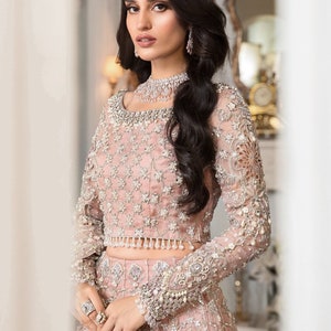 Maria B Inspired Pink Bridal Gown - Etsy