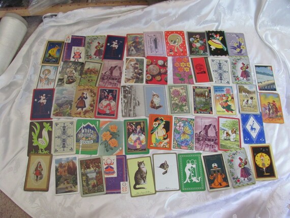 Full Deck 52 Joker Playing Cards All Assorted Mixed Vintage - Etsy