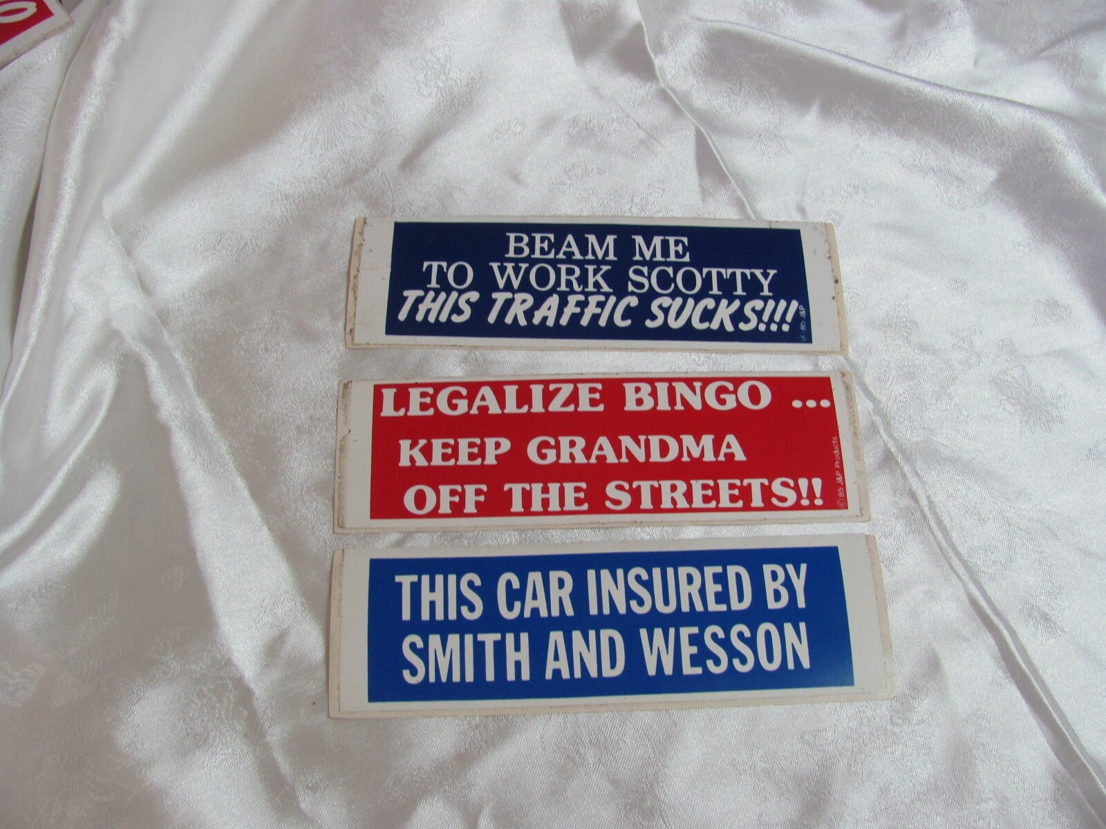 Vintage Bumper Sticker Decal Insured Smith & Wesson Bingo - Etsy