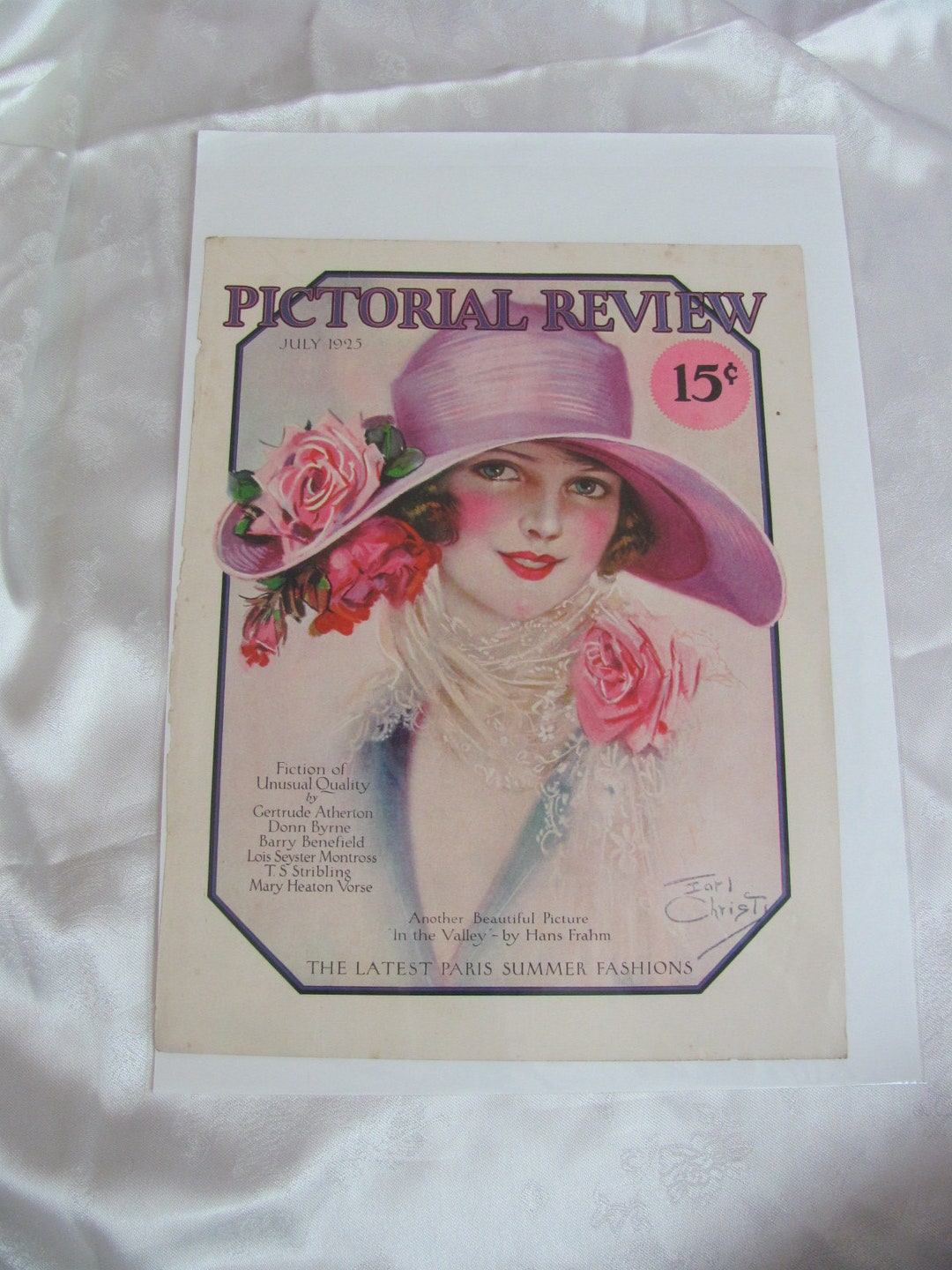 Pictorial Magazine Cover July 1925 // Earl Christy Artist // - Etsy