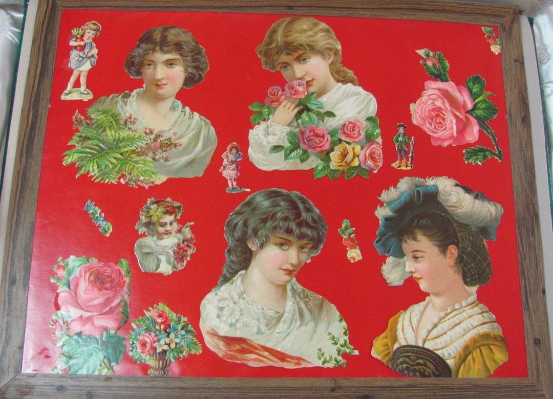 Antique Die Cut Scraps Trading Cards Images Lot Circa E1900's L1800's ...