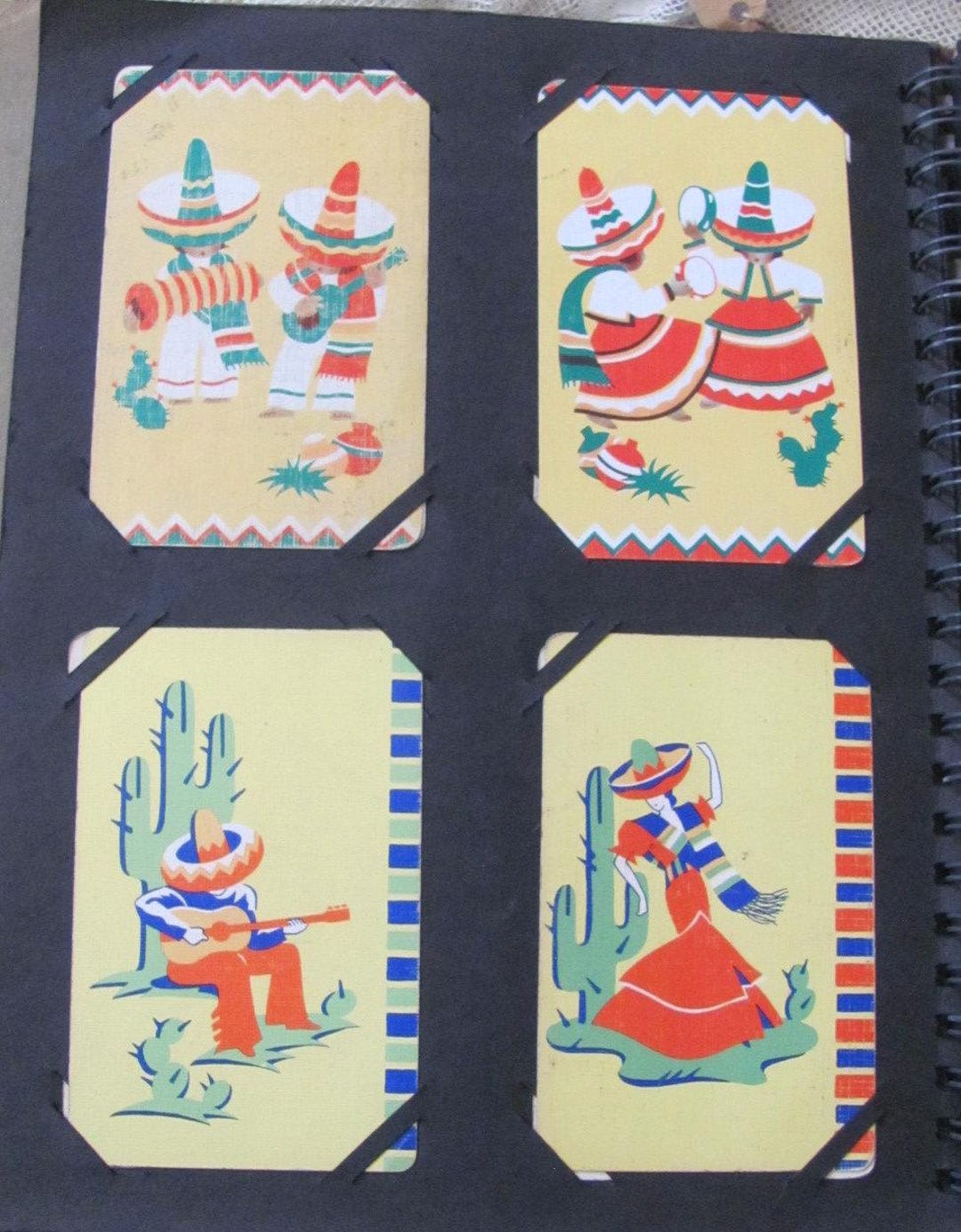 4 Single Swap Playing Cards - Mexico Mexican // Vintage Individual Card ...
