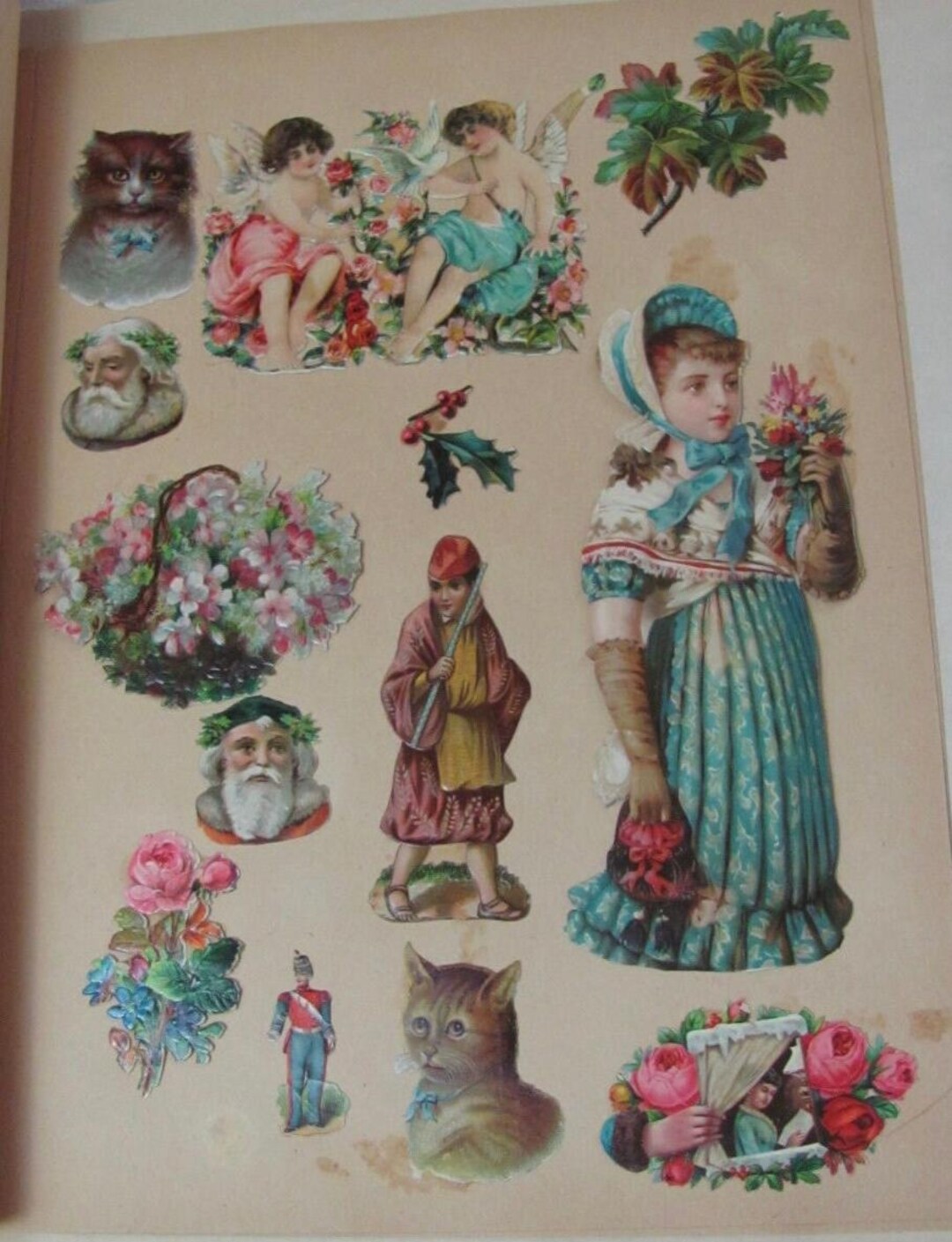 Antique Die Cut Scraps Trading Cards Images Lot Circa E1900's L1800's ...