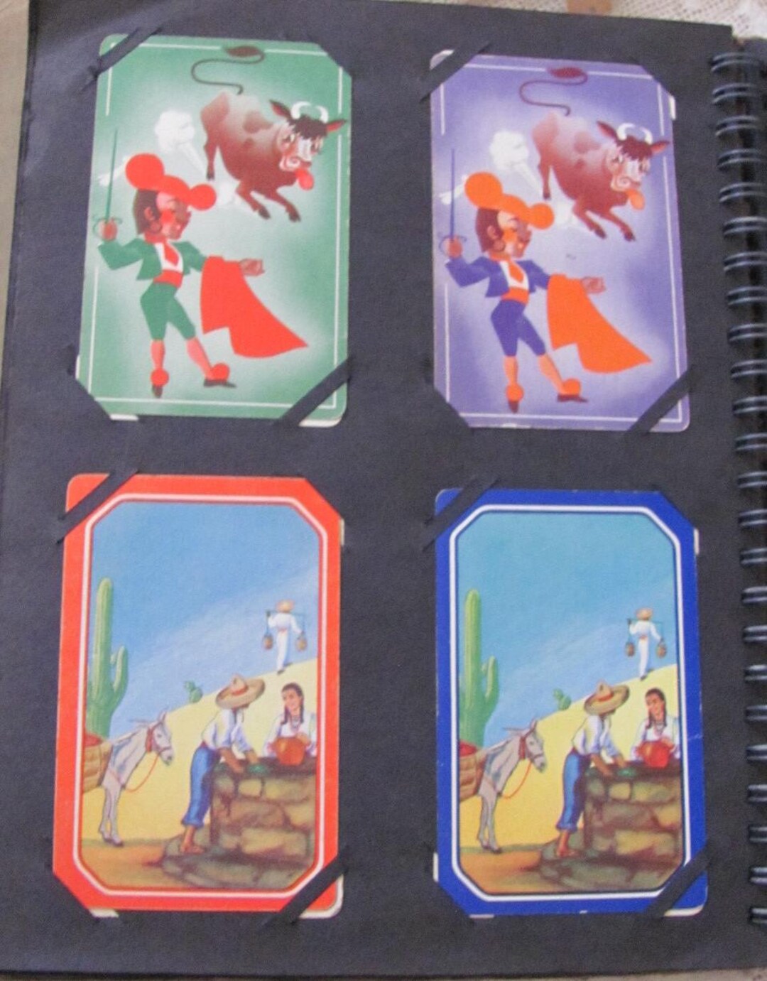 4 Single Swap Playing Cards - Mexico Mexican Rodeo // Vintage ...