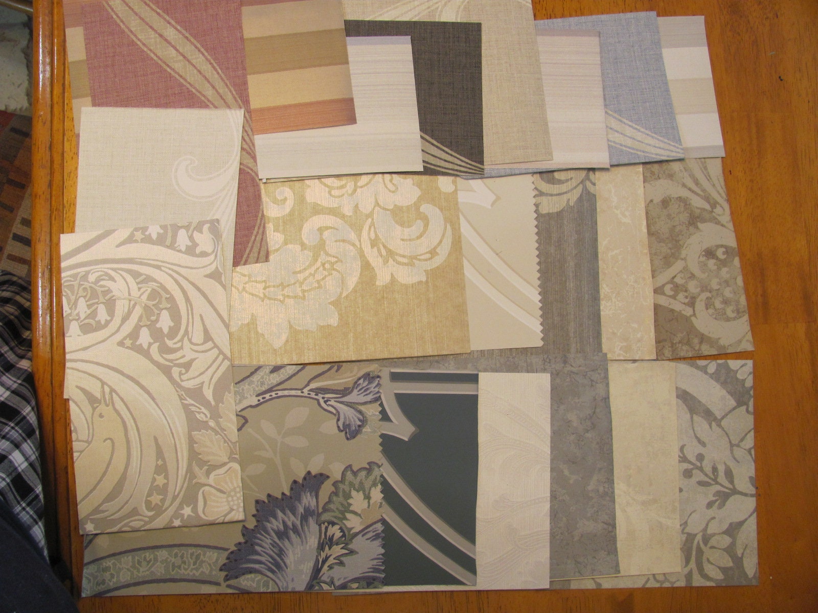 Wallpaper Sample Sheets - Assorted Patterns 20cm 8" Inch Square // for ...