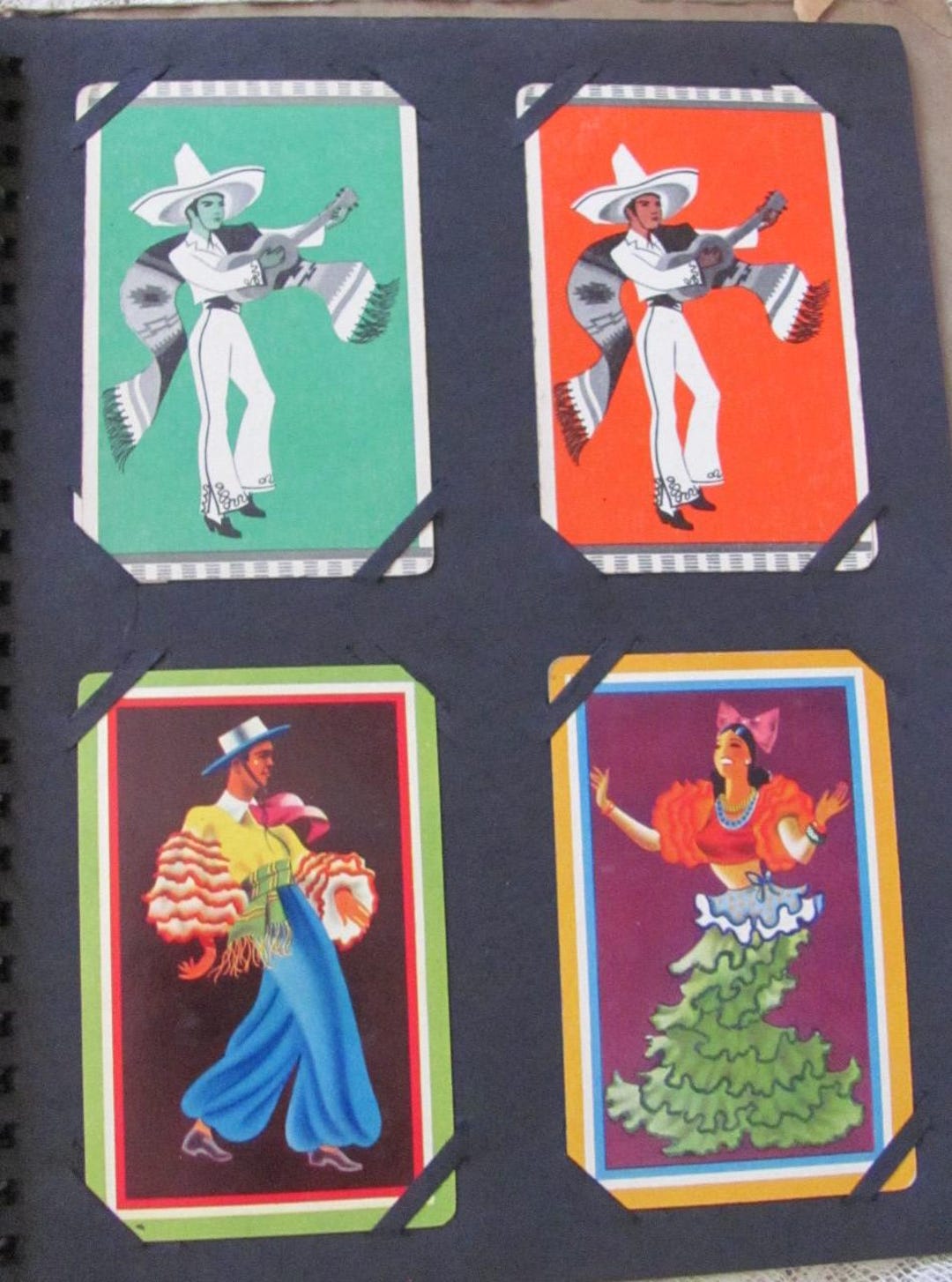4 Single Swap Playing Cards - Mexico Mexican // Vintage Individual ...