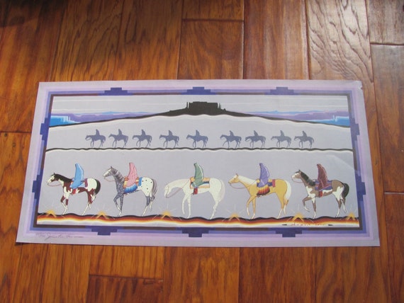 Justin Tso // Native American Indian Southwest Print Poster | Etsy