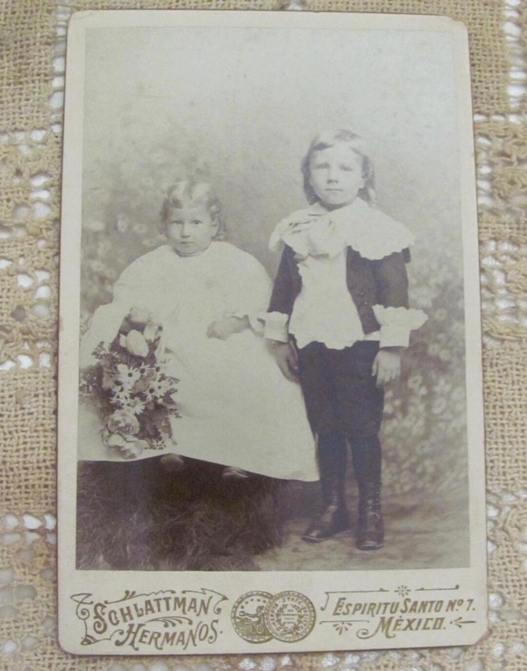 Original Photograph Antique Circa Dated 1896 // Photo of Children ...