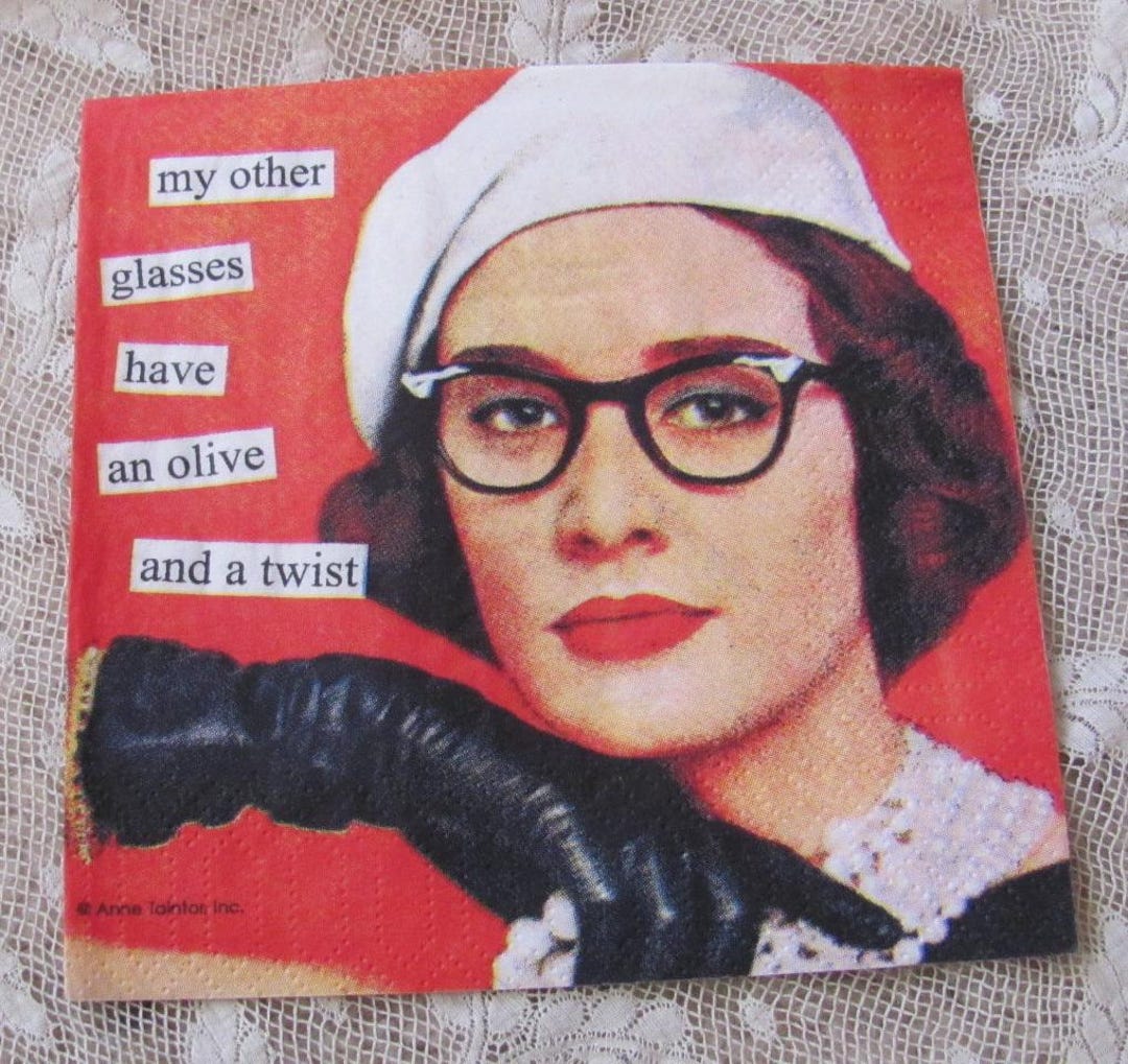 3 Anne Taintor Paper Napkins for Decoupage Collage Paper Arts // 3 Ply ...