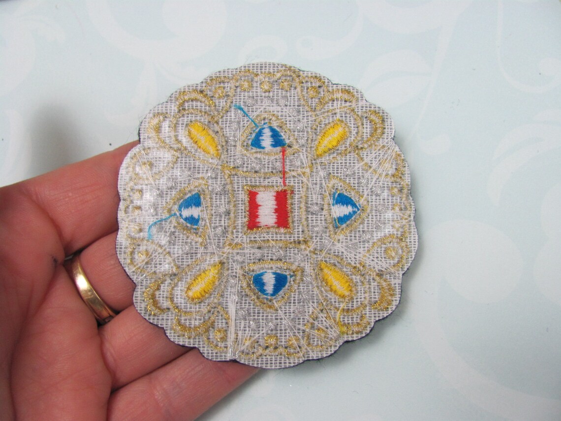 Colorful Design Round Iron on Sew on Embroidered Patch - Etsy