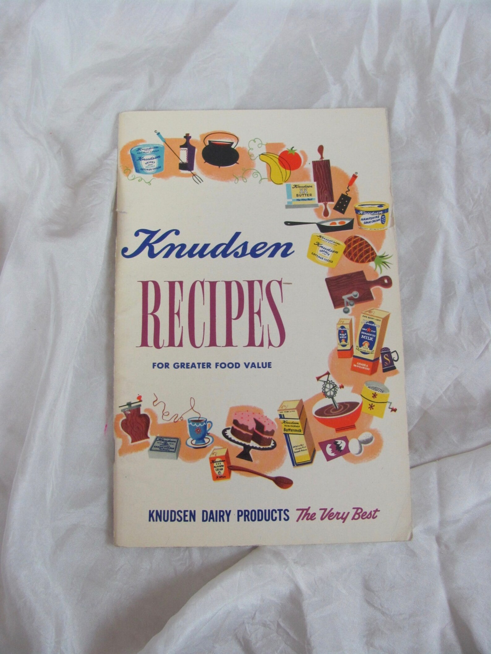 Vintage Knudsen Dairy Recipe Booklet Circa 1950s Cookbook 4th Edition ...