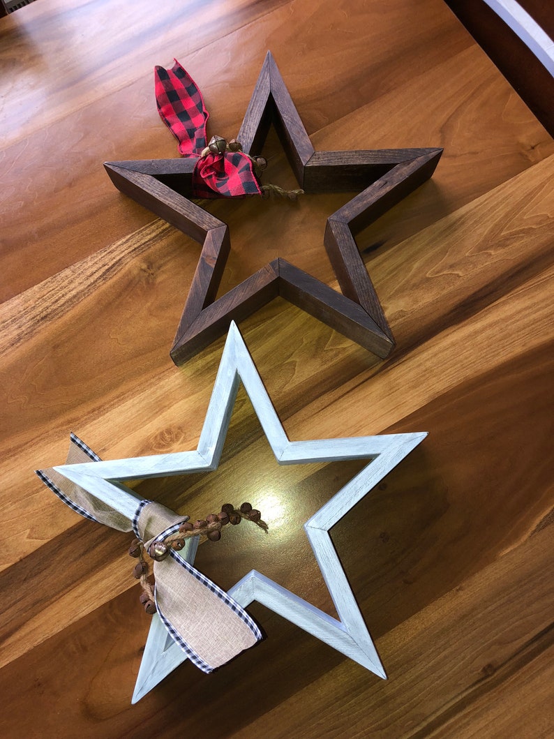 Handcrafted Solid Wood Rustic Stars - Etsy