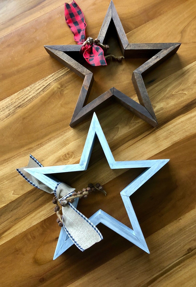 Handcrafted Solid Wood Rustic Stars - Etsy