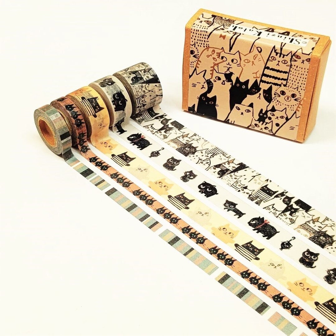 Cats Masking Tape Sets in Mini Box Shinzi Katoh Design - Etsy