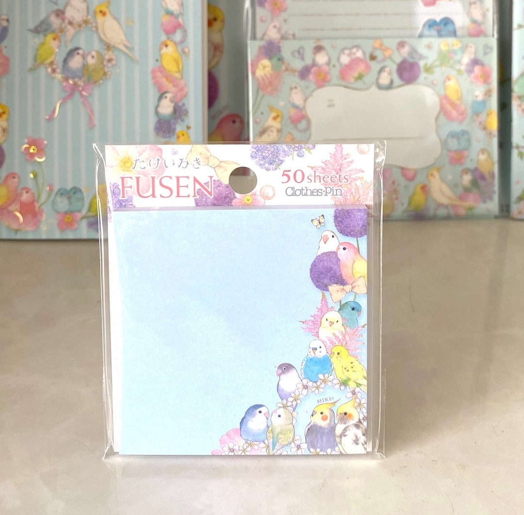 Bird Sticky Notes Budgie, Cockatiel, Lovebird, Bourke's Parakeet ...