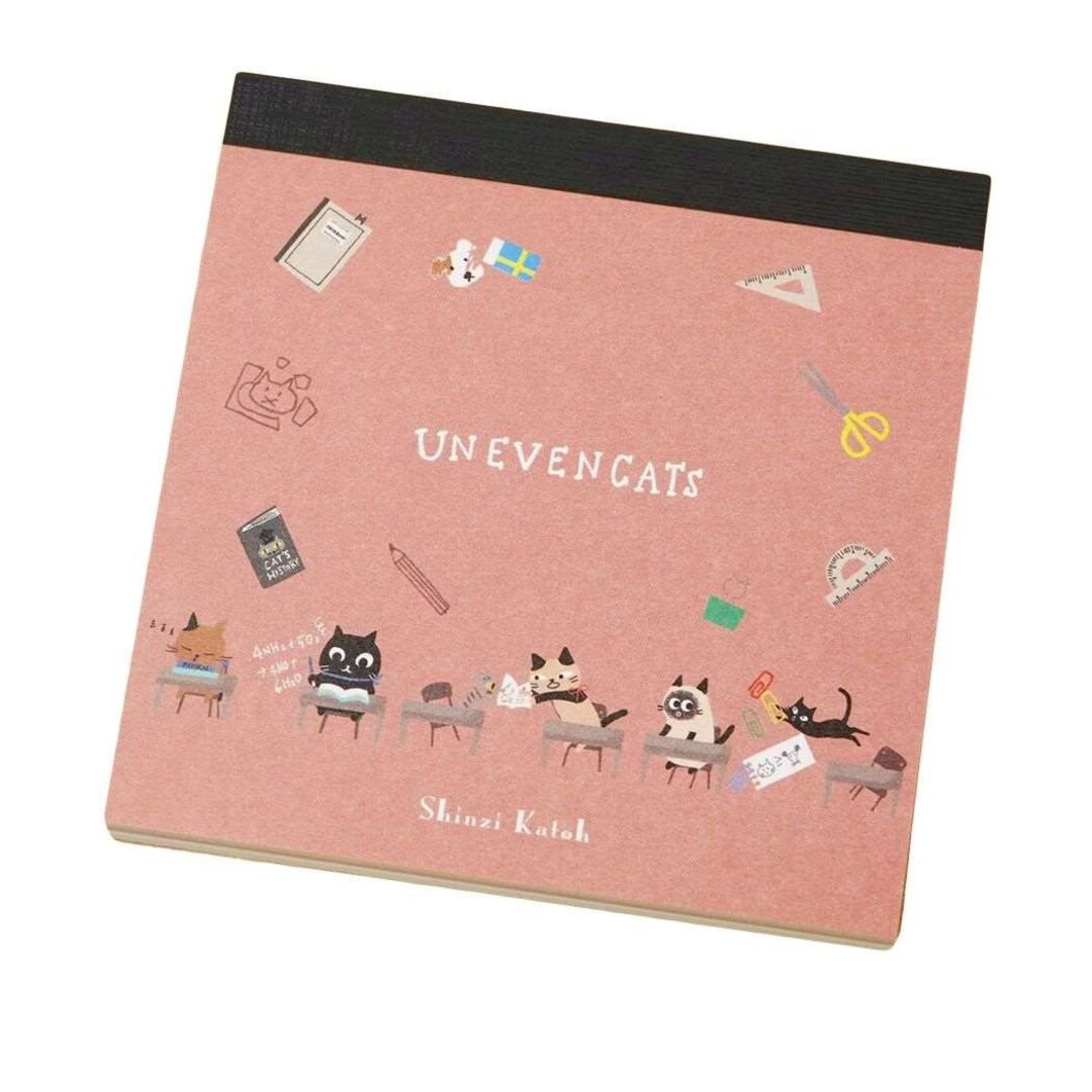 Cat Memo Pad UNEVEN CATS School Shinzi Katoh Design - Etsy