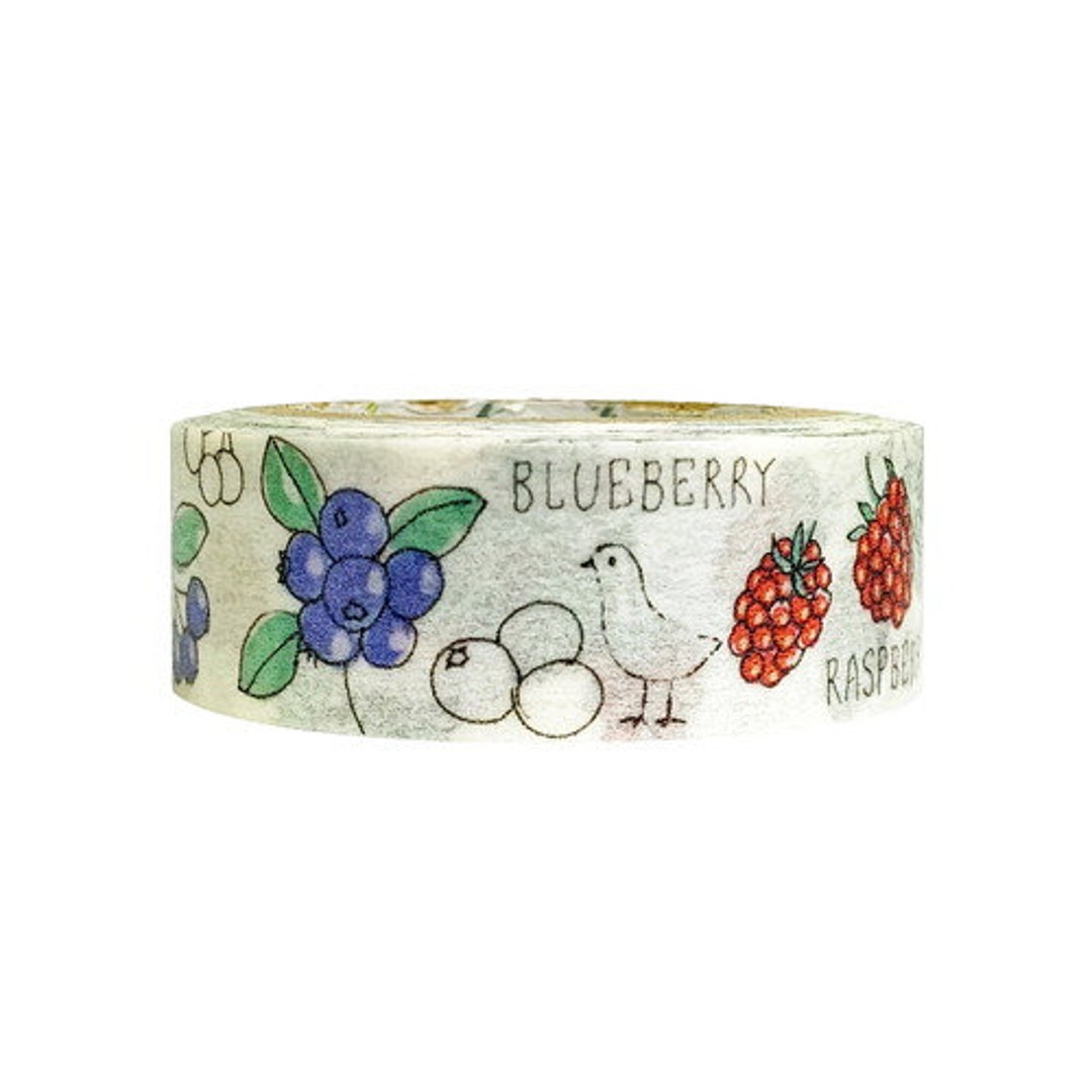 Bird & Berry Japanese Washi Tape Masking Tape Shinzi Katoh Design - Etsy