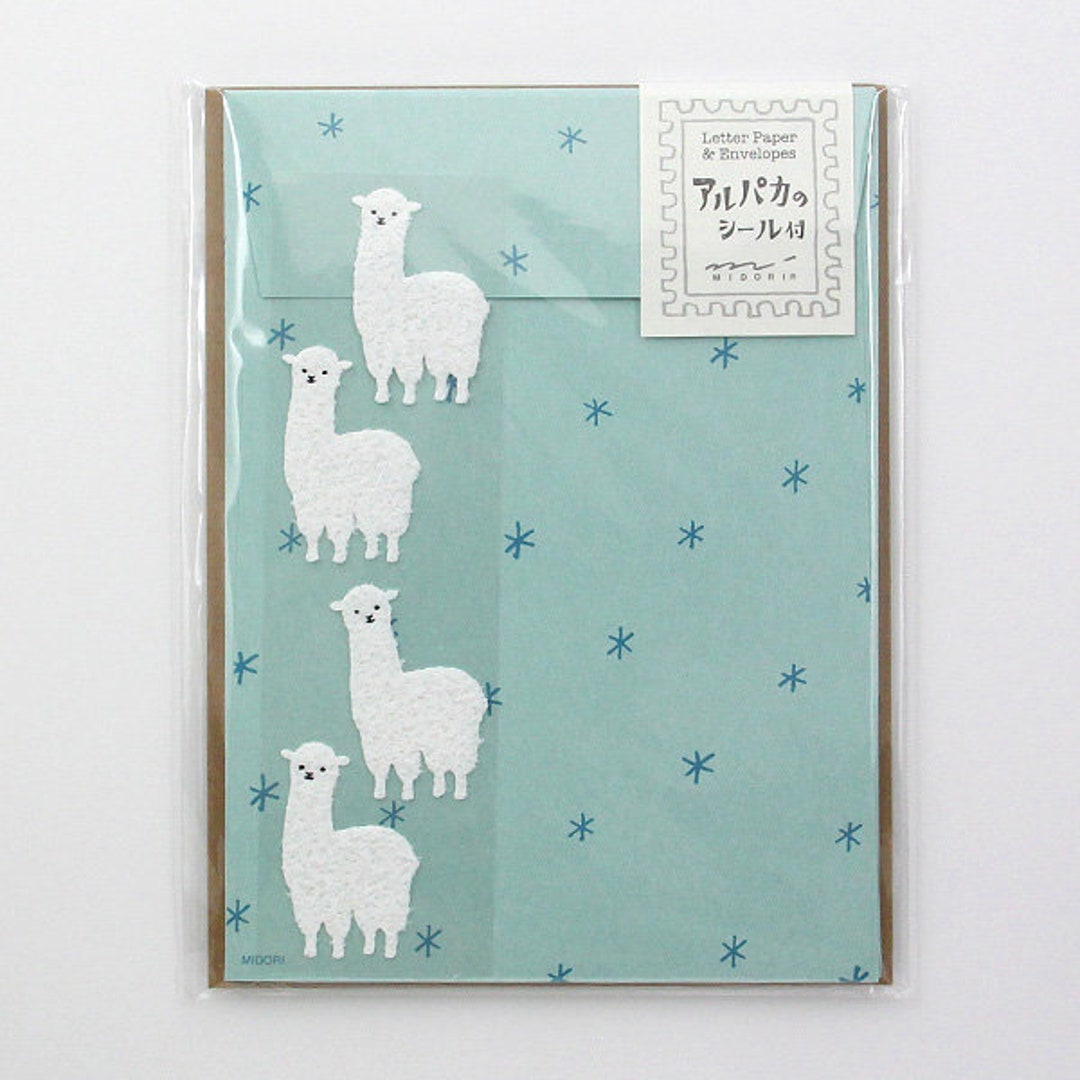 Alpaca Letter Set With Stickers - Etsy