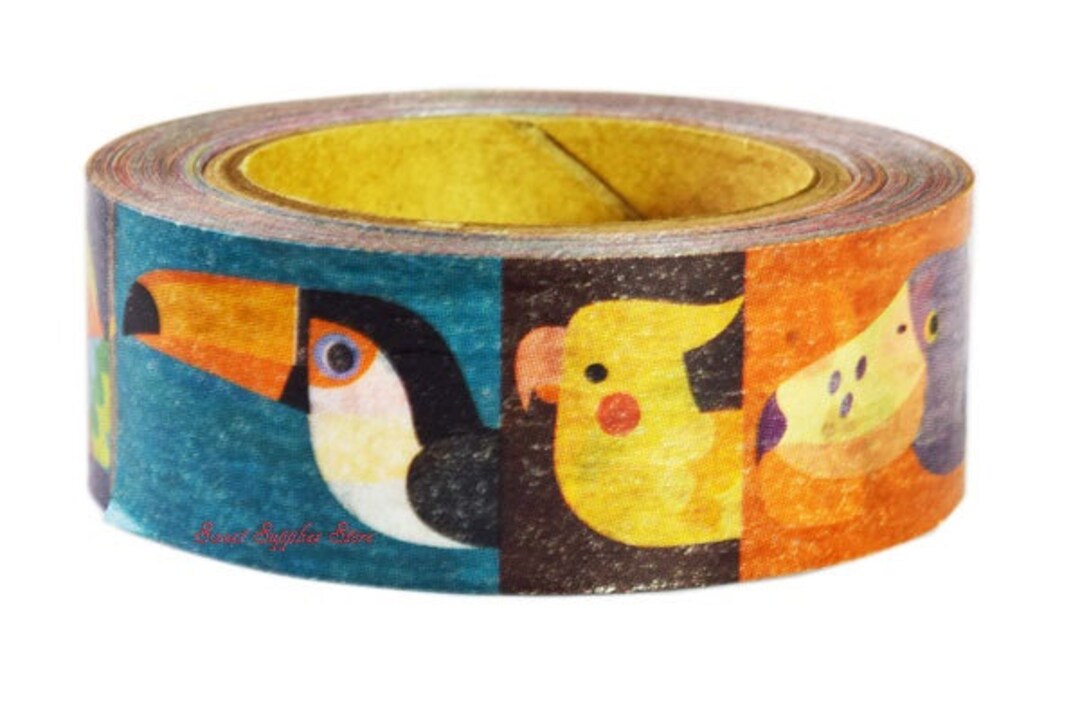 Bird Beak Japanese Washi Tape Masking Tape Toucan, Cockatiel, Macaw ...