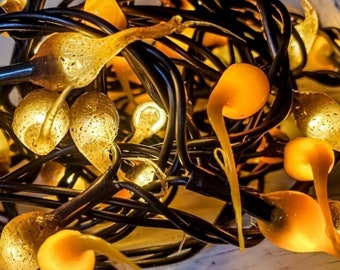 Harvest Gold 100 Ct. Hand Dipped Rustic LED Christmas String Lights - Etsy