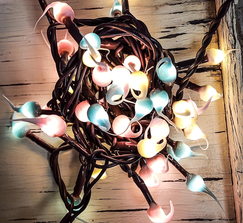 Pastel Rainbow 50 Count Silicone Dipped LED Light Strand | Whimsical ...