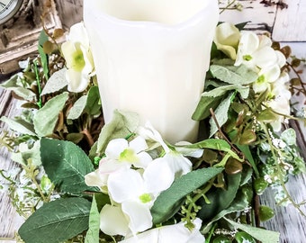 Hydrangea Candle Ring - Etsy