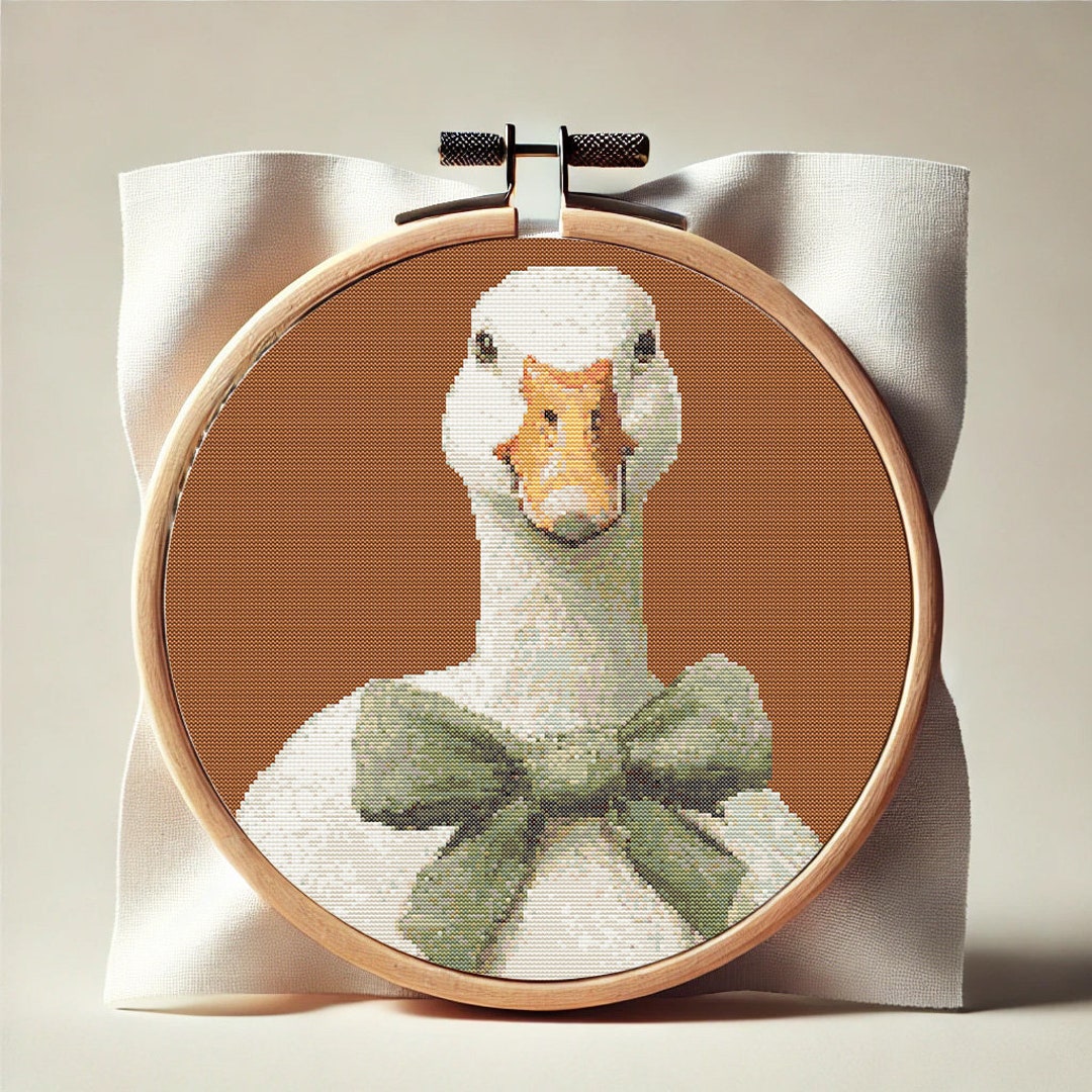 Mr. Goose Cross Stitch Pattern (PDF) Birds Cross Stitch| Easy to Follow ...
