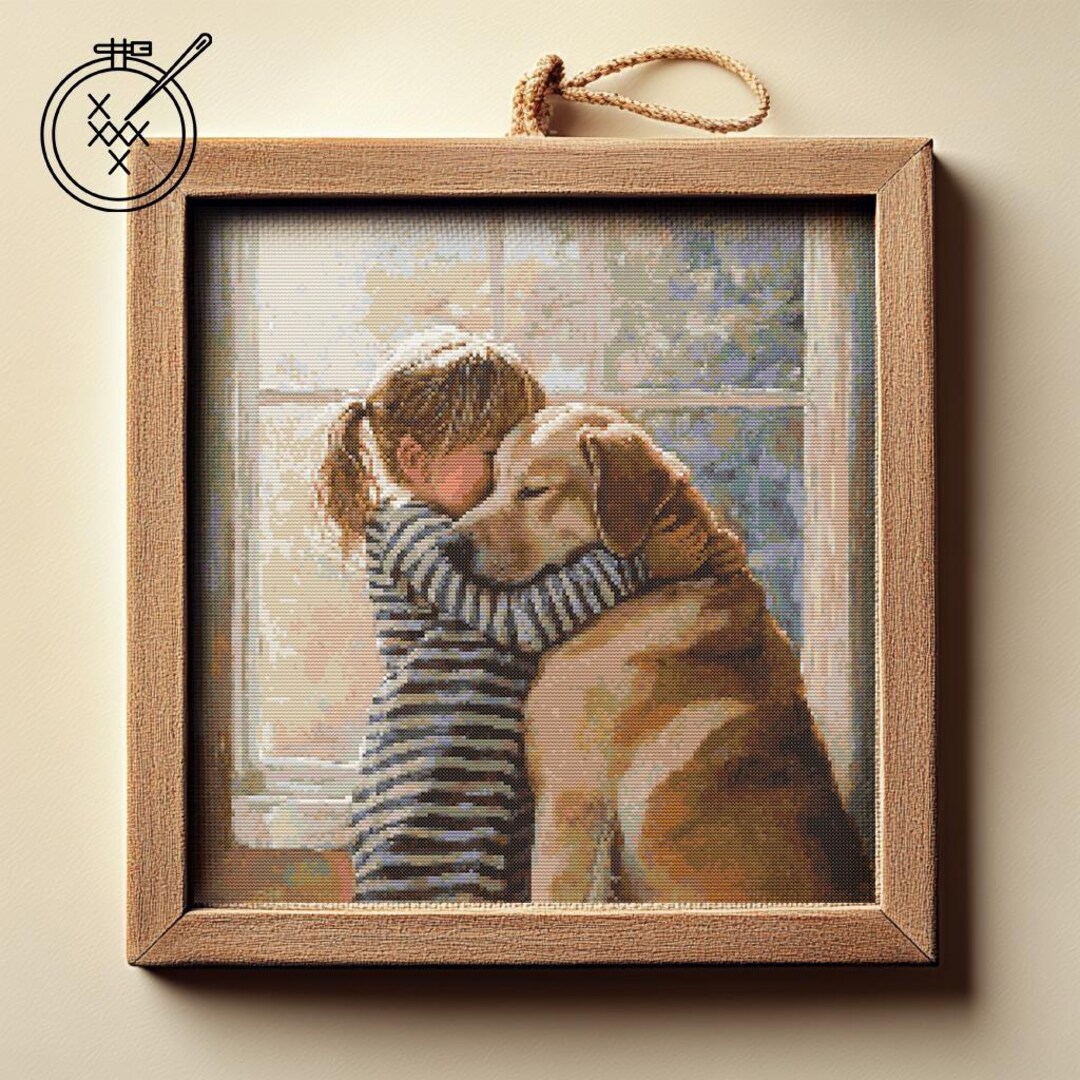 Loyal Friend Modern Cross Stitch Pattern (PDF) | Dog Love| Easy to ...