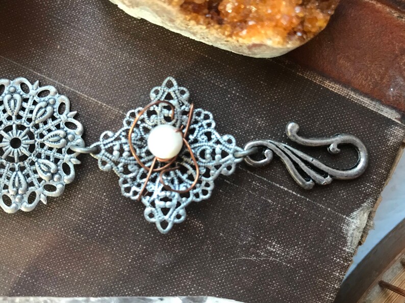 Handmade Filigree Bracelet With Upcycled Wire Wrapped Vintage | Etsy