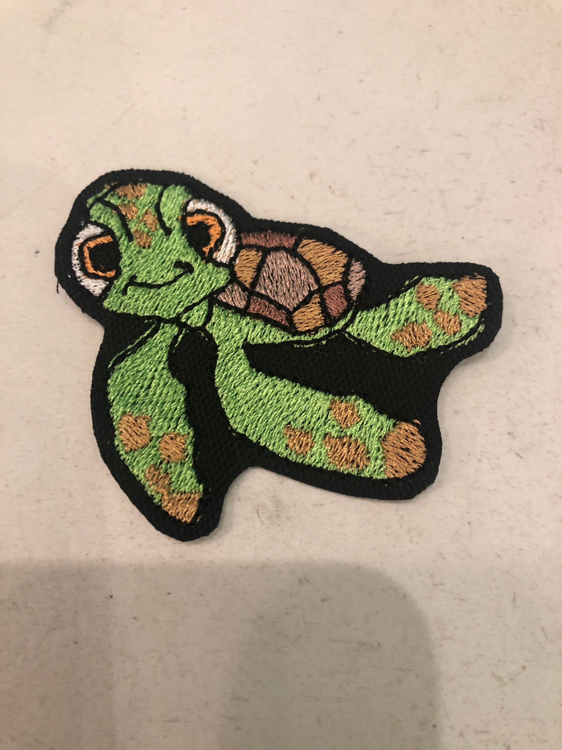 Sea turtle Iron on Embroidered Patch homegrownquilts | Etsy
