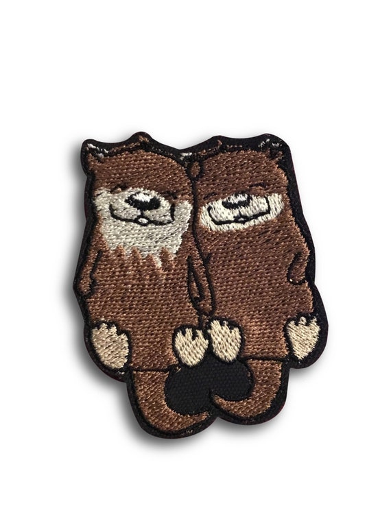Otter Iron on Embroidered Patch Homegrownquilts Patches | Etsy