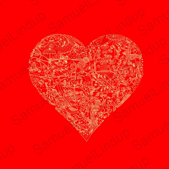 True Love Heart Drawings