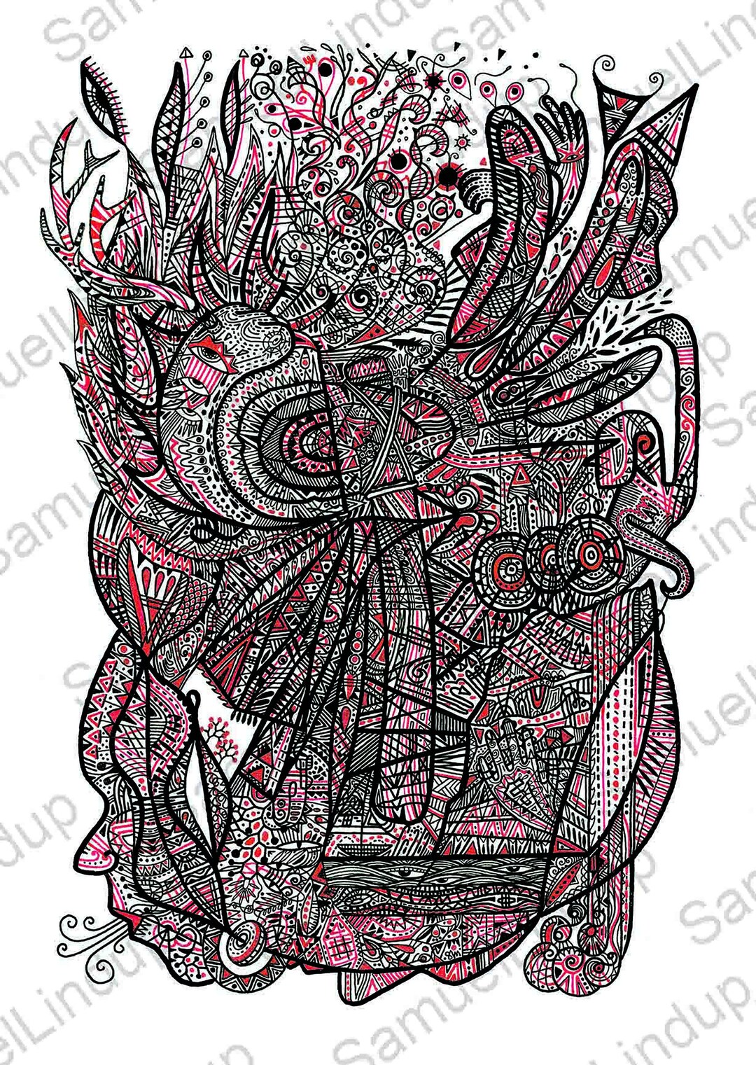 Axe Drawing, A3 Prehistoric, Homage to the Passed, Neanderthals, Flint ...