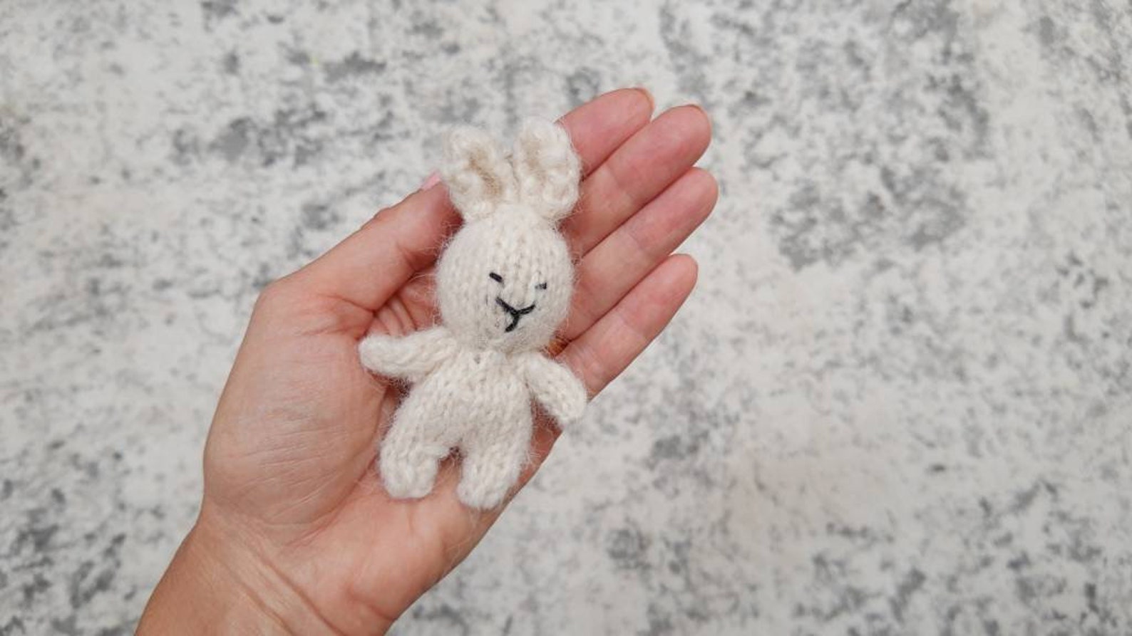 RTS Little Creature Stuffed Tiny Bunny / Knitted Bunny /toy - Etsy